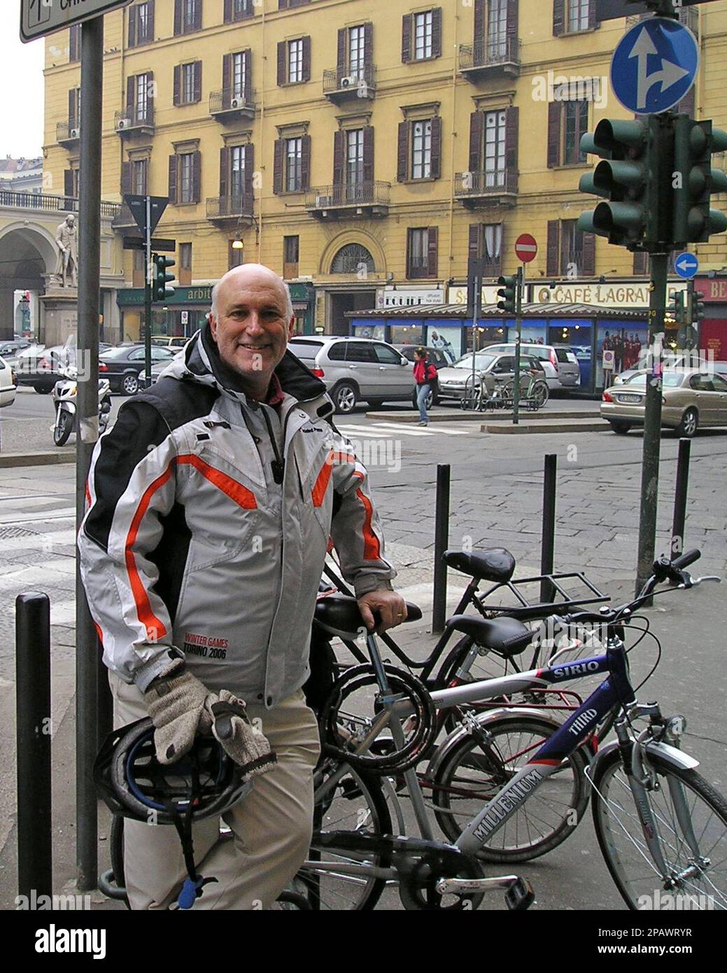 This undated photo shows Associated Press writer Warren Levinson ...