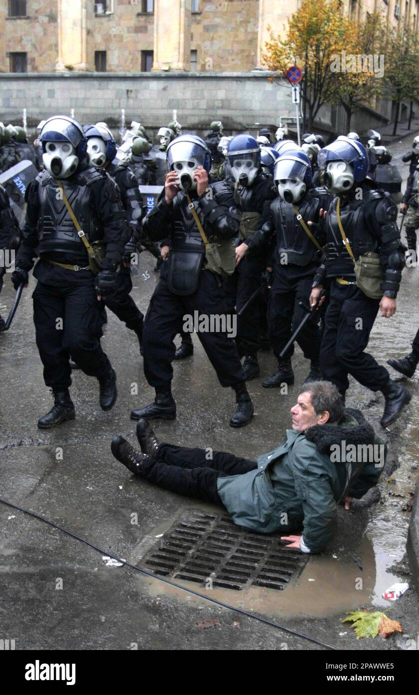 Riot Police Beating