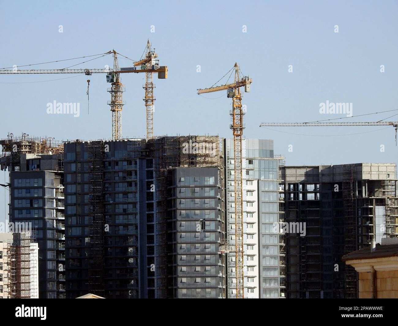 Giza, Egypt, March 10 2023: zed city By Orascom Construction company ...