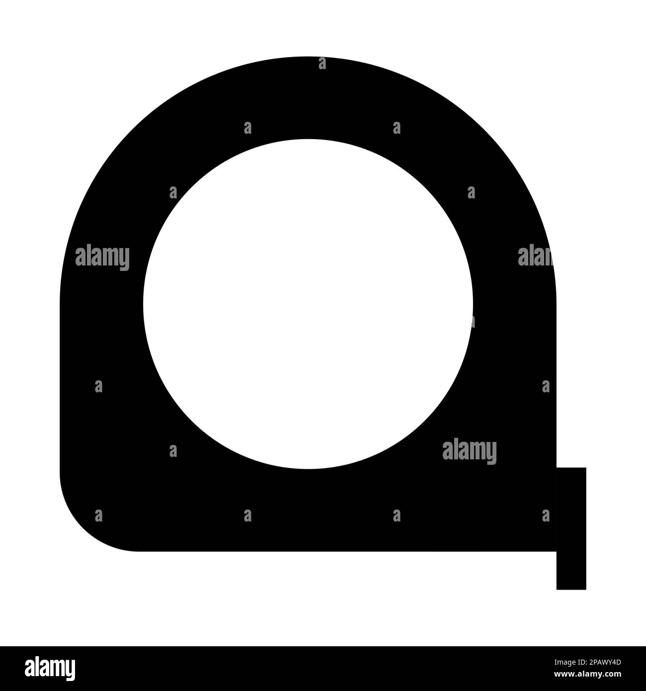 Measurement tape icon, measure tool concept design symbol, instrument ...
