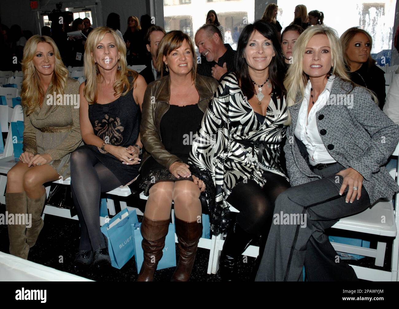 Bravo's "The Real Housewifes of Orange County" castmembers, from left ...