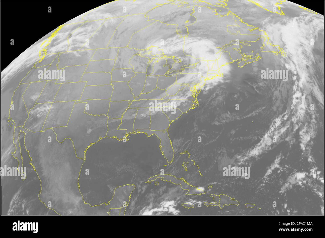 This NOAA satellite image taken Tuesday, Nov.6, 2007 at 2:15 a.m. EDT ...