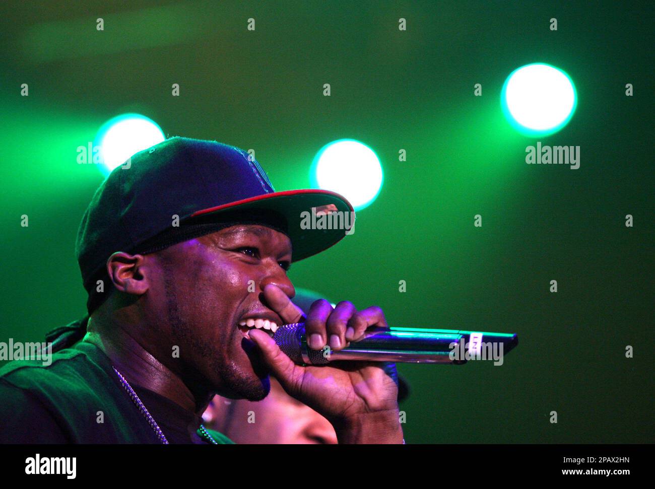 U.S. Rap star Curtis Jackson , better known as 50 Cent, during a ...