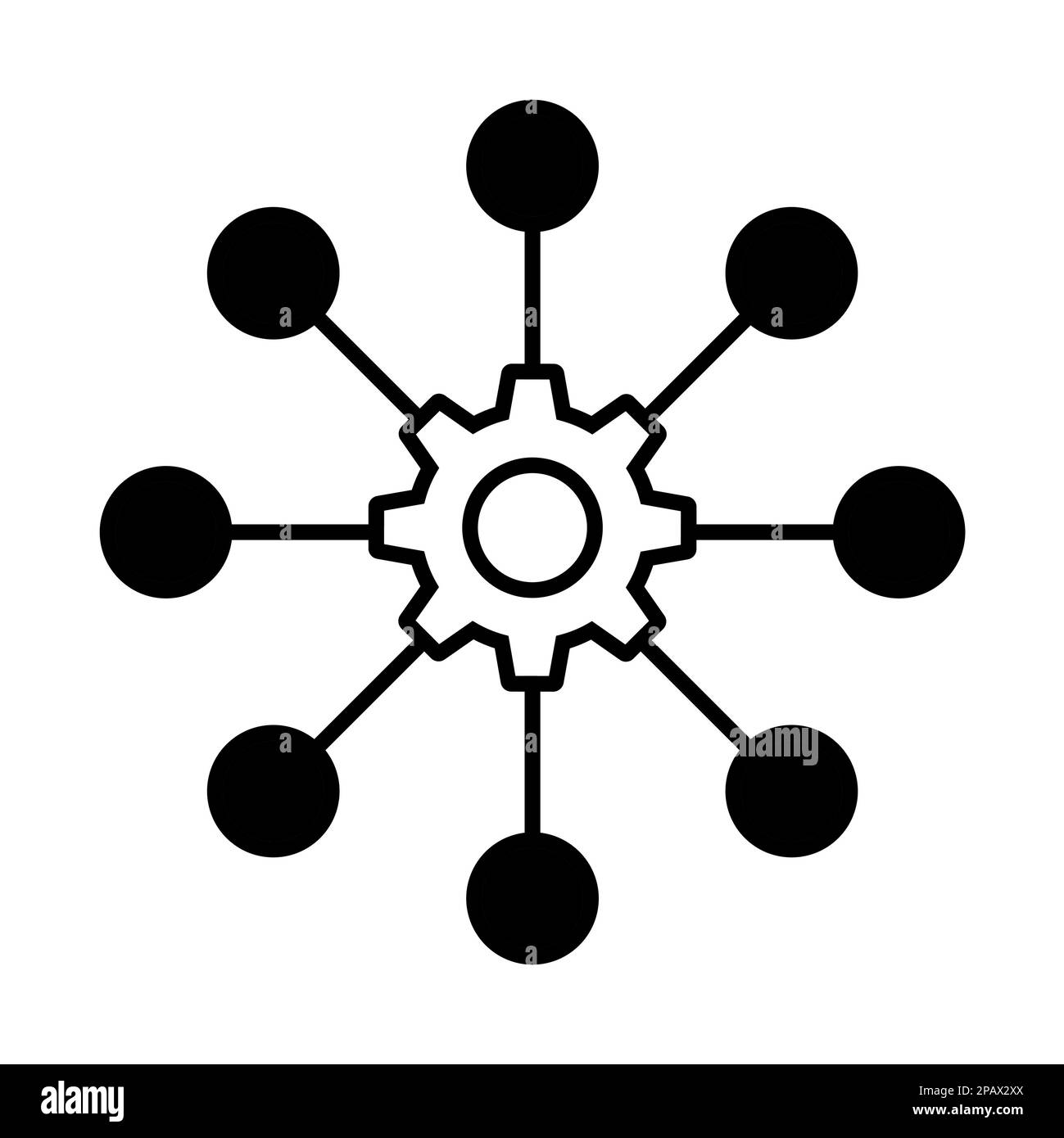 Multichannel digital design icon, omnichannel flat web symbol, internet ...