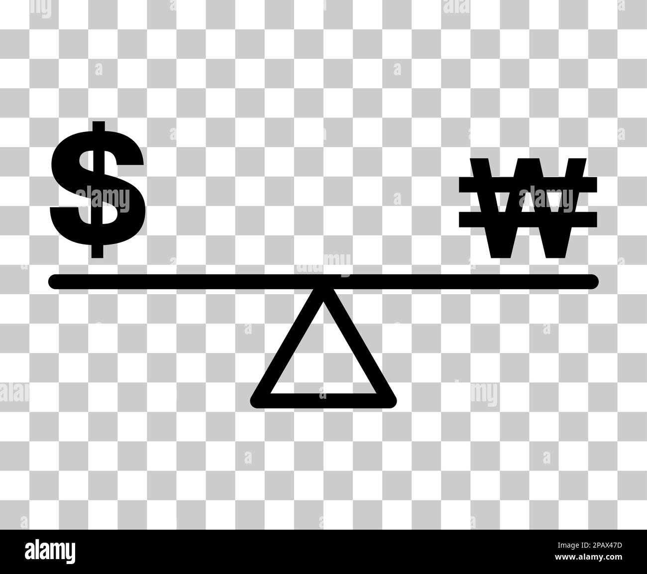 Balance dollar harmony justice vector icon isolated on background ...
