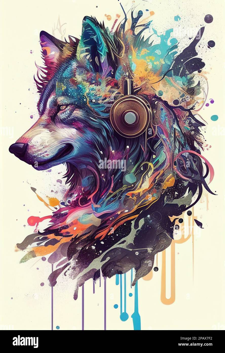 Hip hop wolf hi-res stock photography and images - Alamy