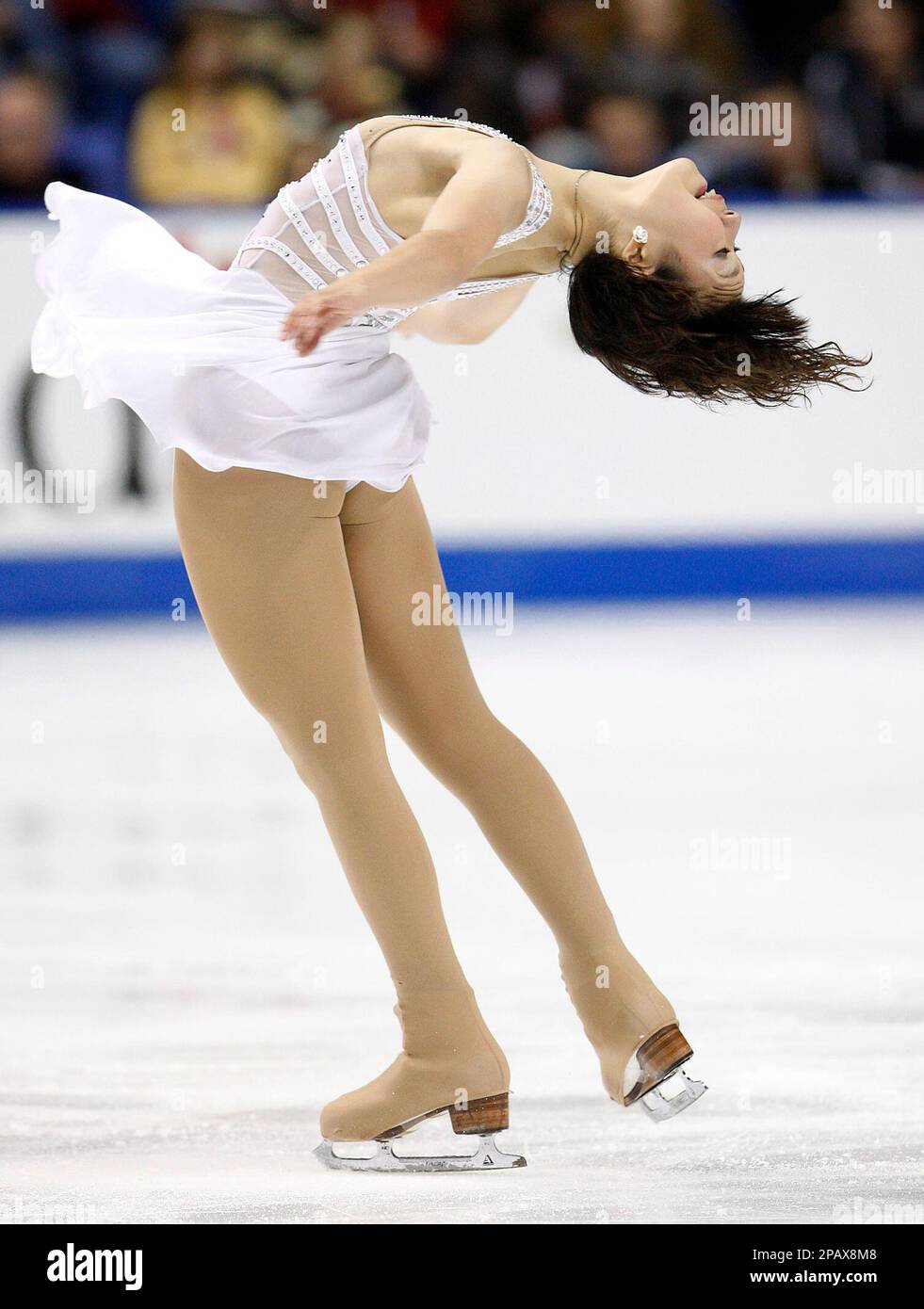 Nana Takeda, of Japa,n performs her free program to place sixth in the ...