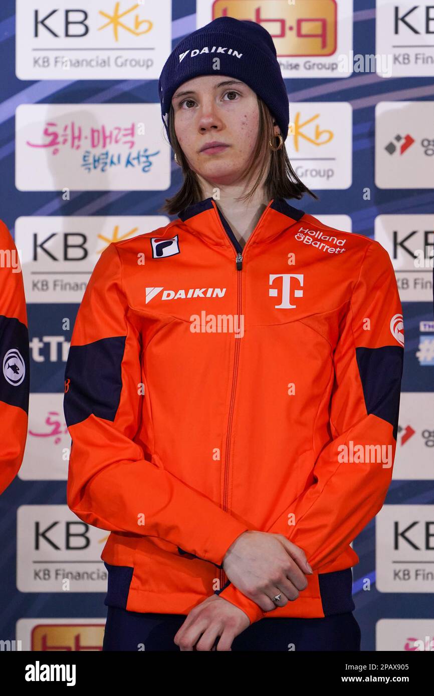 SEOUL, KOREA - MARCH 12: Selma Poutsma of the Netherlands during the ...