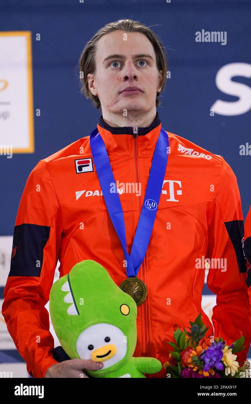 SEOUL, KOREA - MARCH 12: Jens van 't Wout of Netherlands during the ...