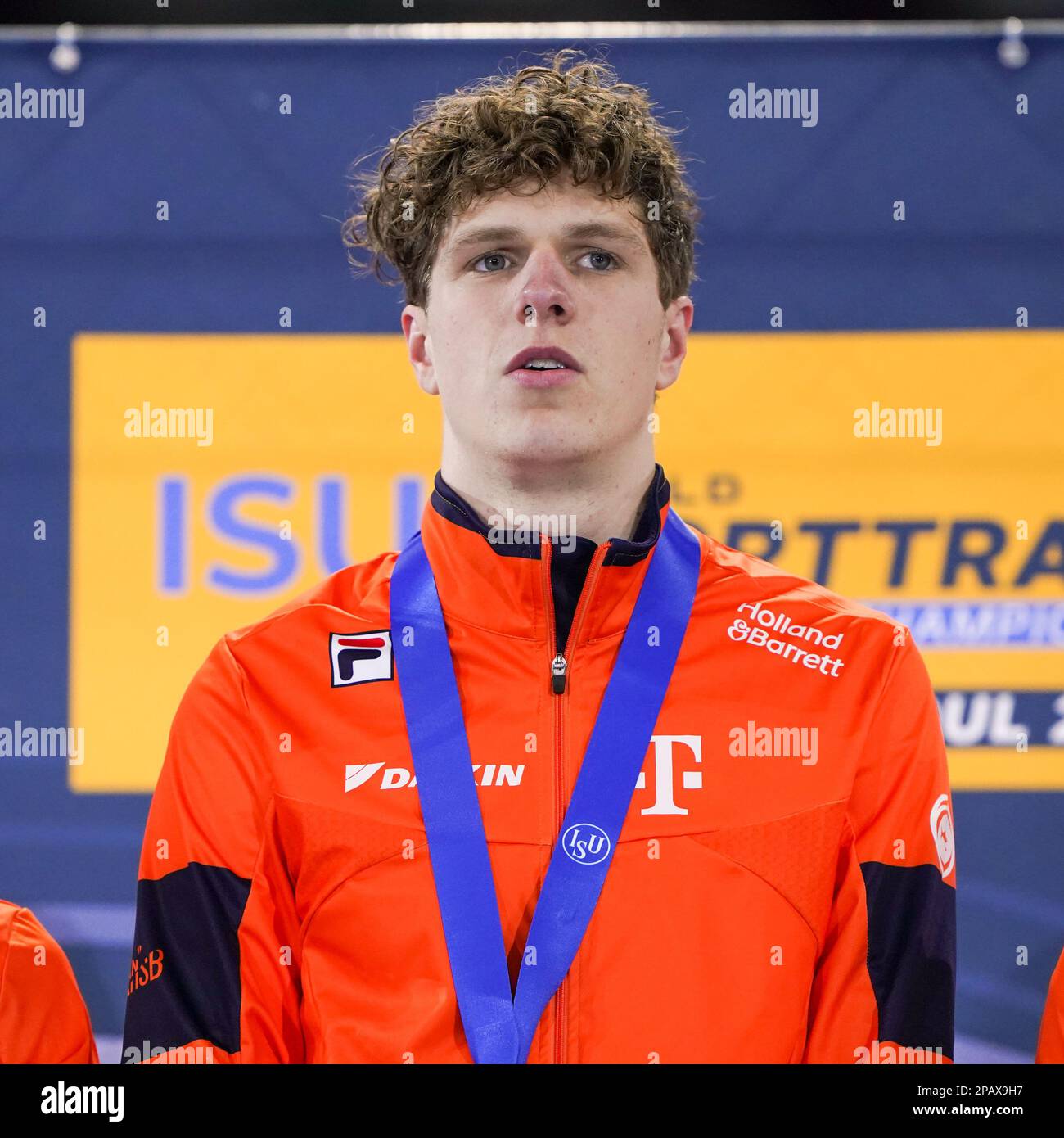 SEOUL, KOREA - MARCH 12: Teun Boer of the Netherlands during the podium ...