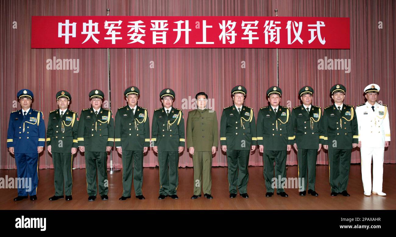 In this photo released by China's official Xinhua news agency, Chinese ...