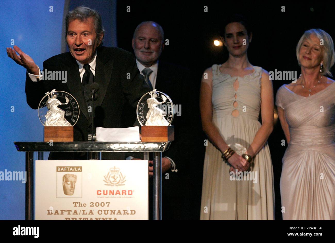 New Line Cinema Co-Chairmen Bob Shaye, left, and Michael Lynne, second ...