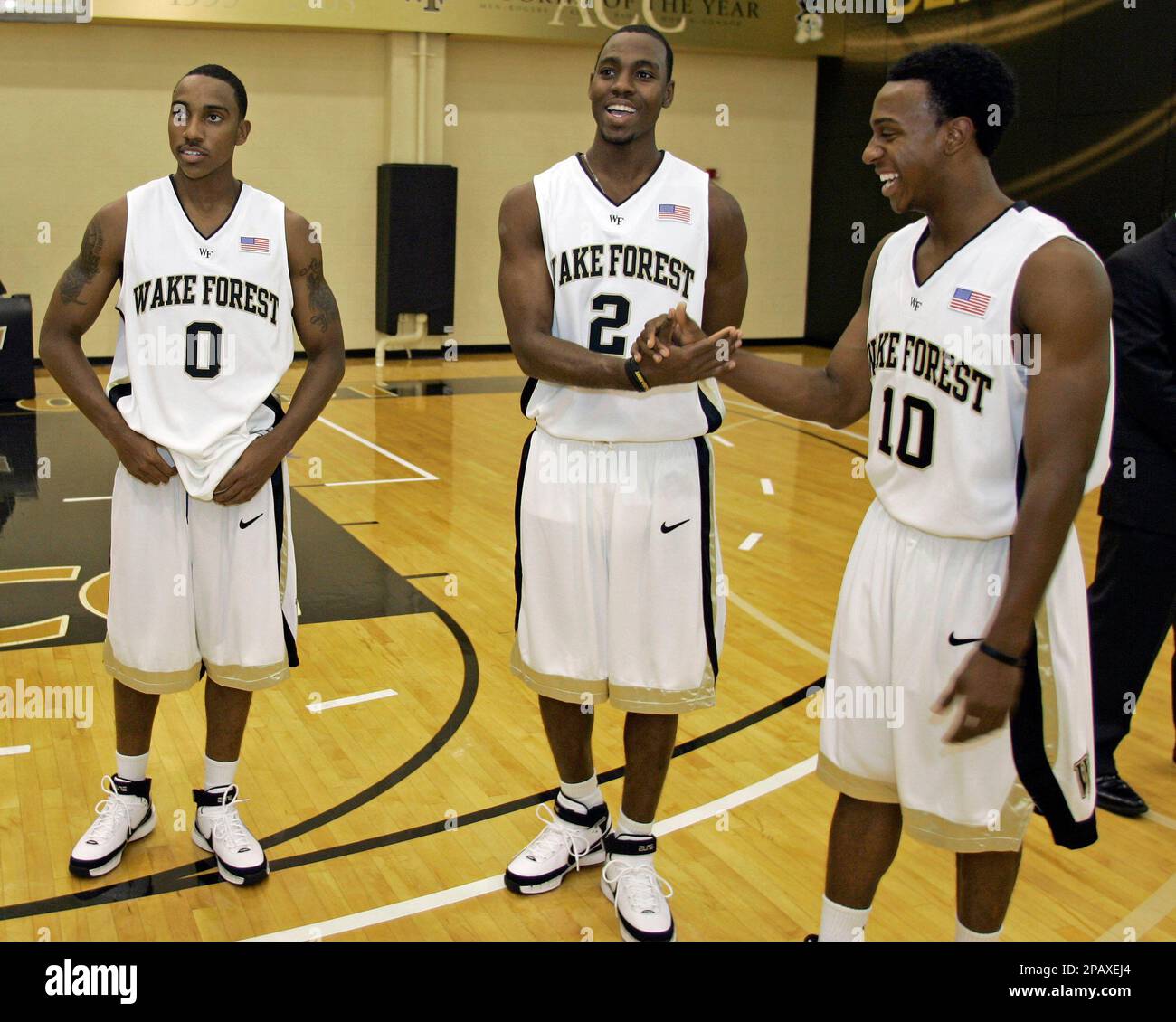 ** ADVANCE FOR WEEKEND EDITIONS, NOV. 3-4 ** Wake Forest players Ish ...