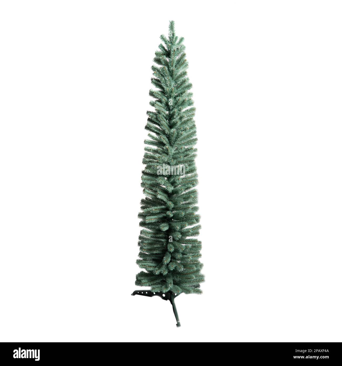 Christmas tree artificial snow on Cut Out Stock Images & Pictures - Alamy