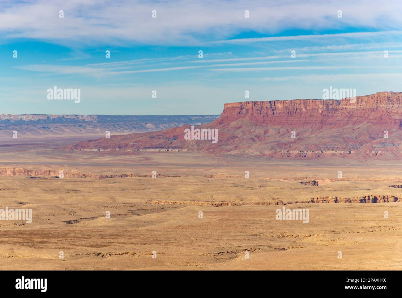 A picture of the Grand Canyon landscape as seen from the Arizona desert ...
