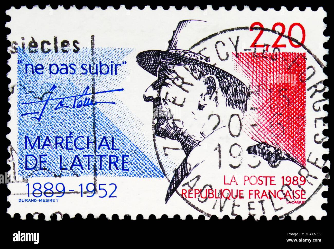 MOSCOW, RUSSIA - FEBRUARY 15, 2023: Postage stamp printed in France ...