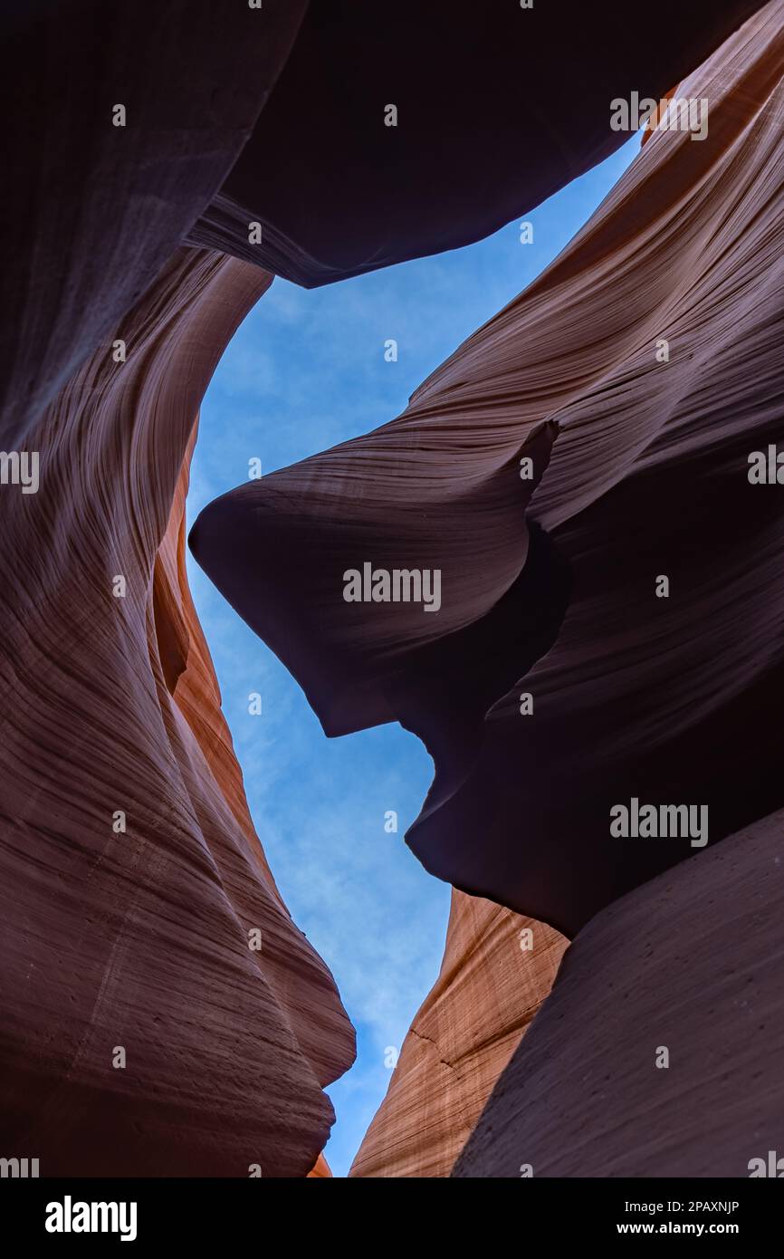 A picture of The Shark rock formation of the Lower Antelope Canyon ...
