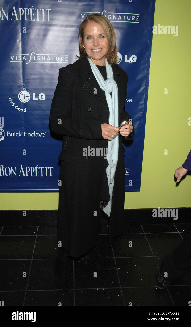 CBS news anchor Katie Couric arrives at "The Kite Runner" post ...