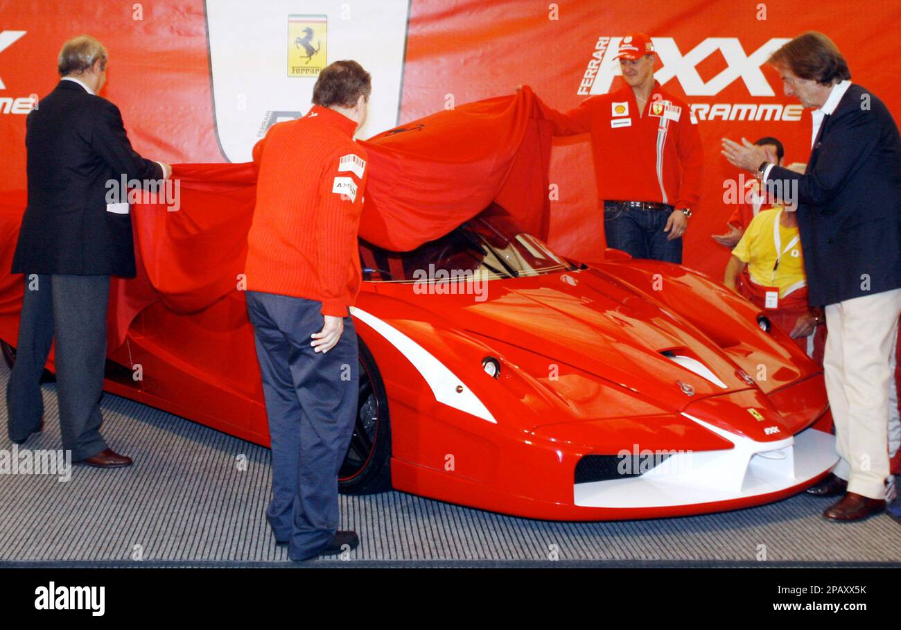 Ferrari CEO Jean Todt, second from left, Ferrari president Luca Cordero ...
