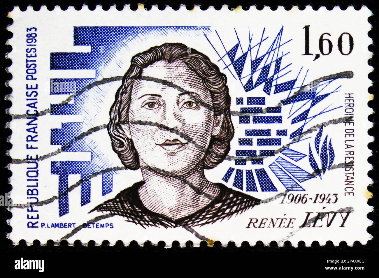 MOSCOW, RUSSIA - FEBRUARY 15, 2023: Postage stamp printed in France ...