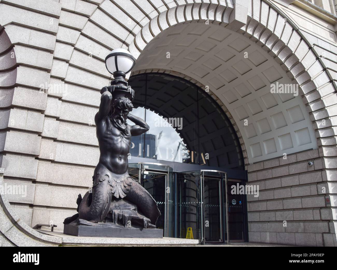 London, UK. 12th March 2023. Exterior view of Alphabeta Building in ...