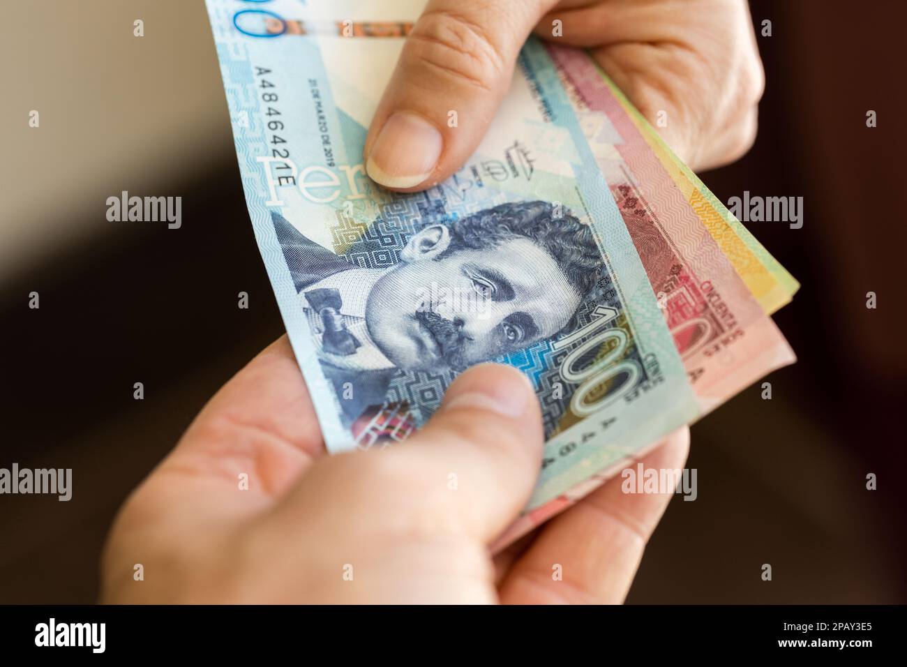 Peruvian sol banknotes hi-res stock photography and images - Alamy