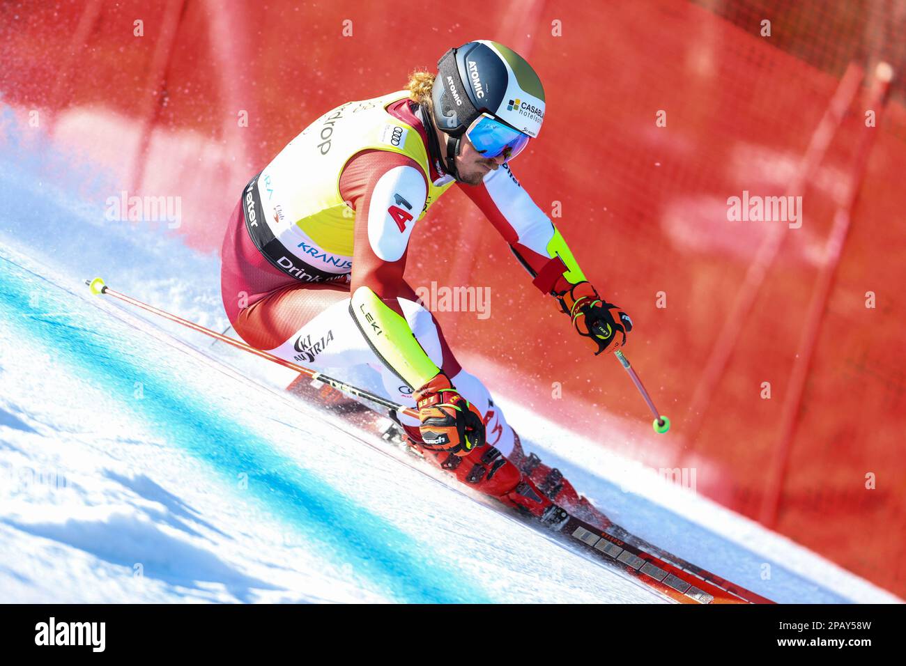 Kranjska Gora, Slovenia. 12th Mar, 2023. FELLER Manuel (AUT) during ...