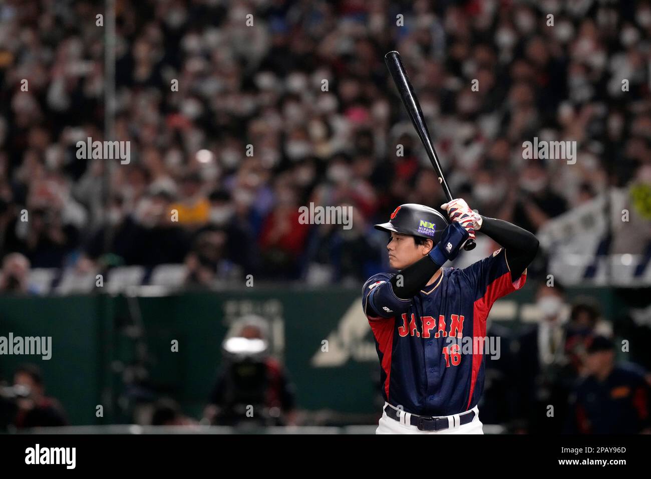 Shohei Ohtani of Japanwaits for a pitch from Blake Townsend of ...