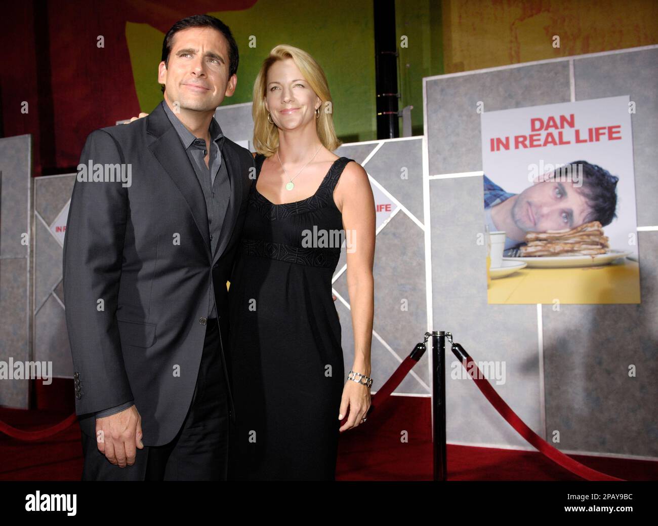 Steve Carell, star of the new film "Dan in Real Life," arrives with his ...