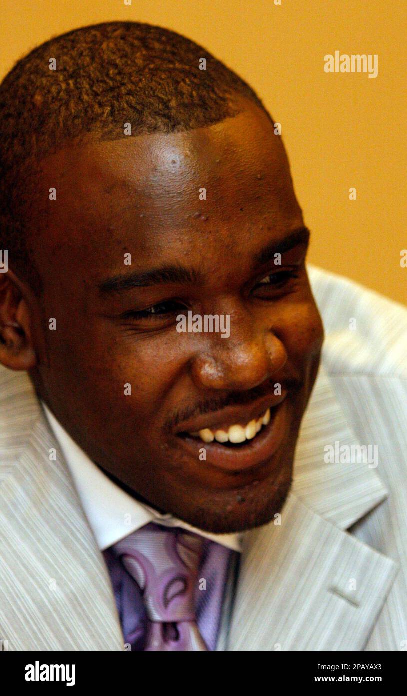 Auburn basketball player Frank Tolbert speaks to media during the ...