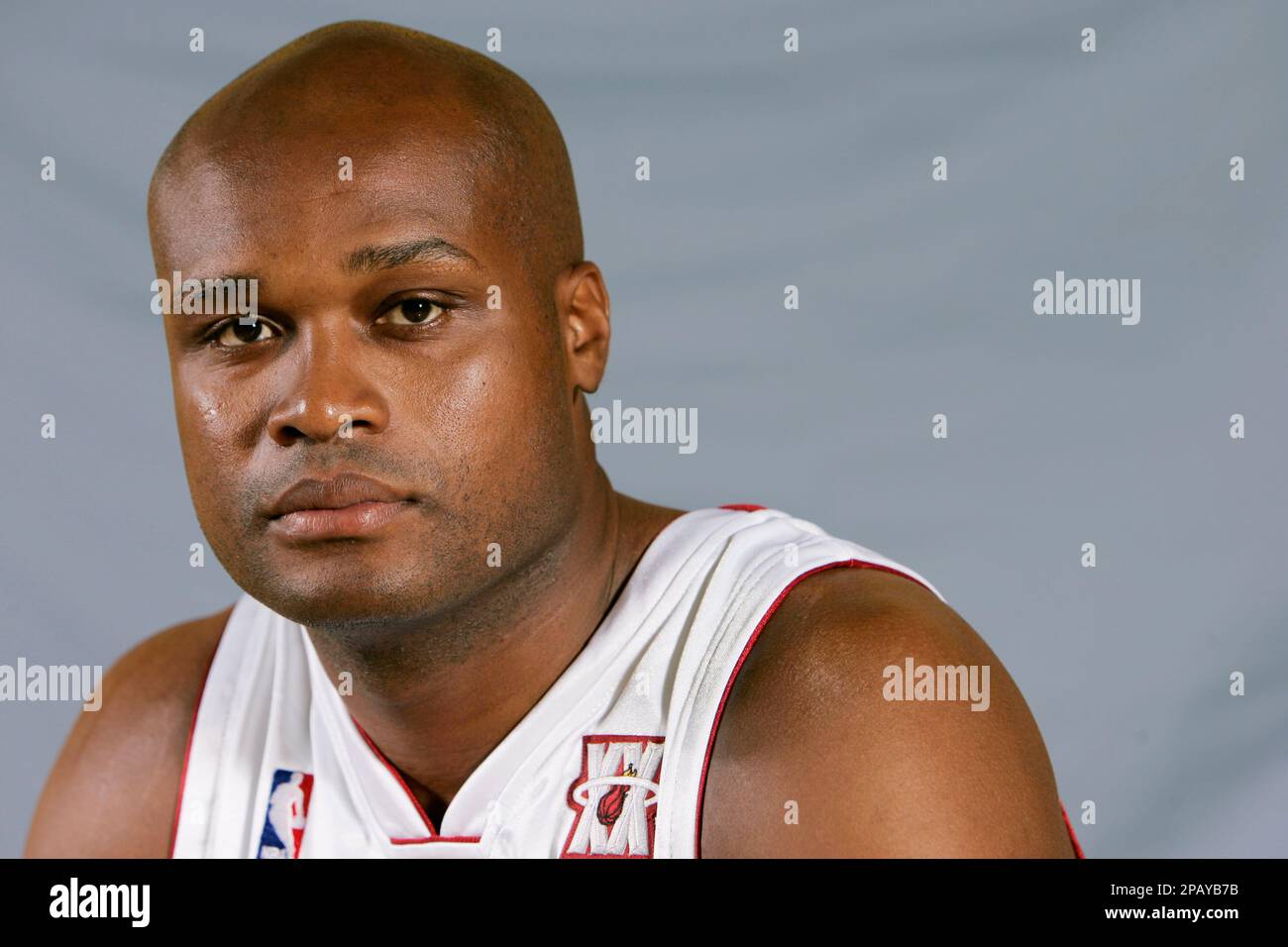 ** FILE ** Miami Heat basketball player Antoine Walker poses during ...