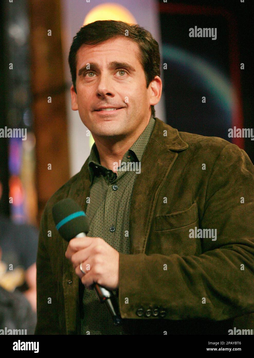 Actor Steve Carell makes an appearance on MTV's Total Request Live at ...