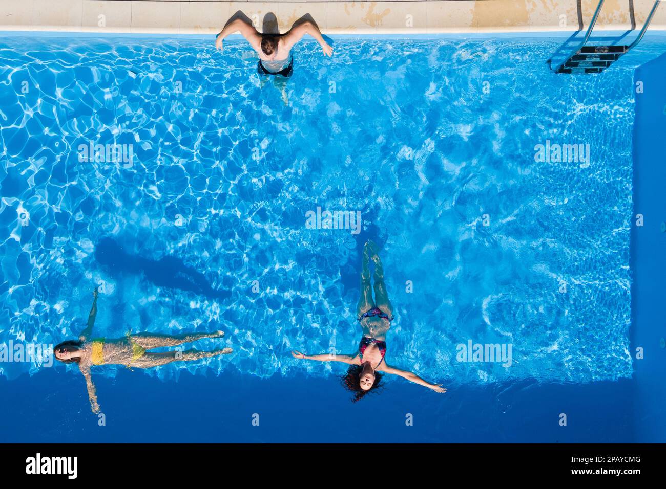 Aerial swimming hi-res stock photography and images - Alamy