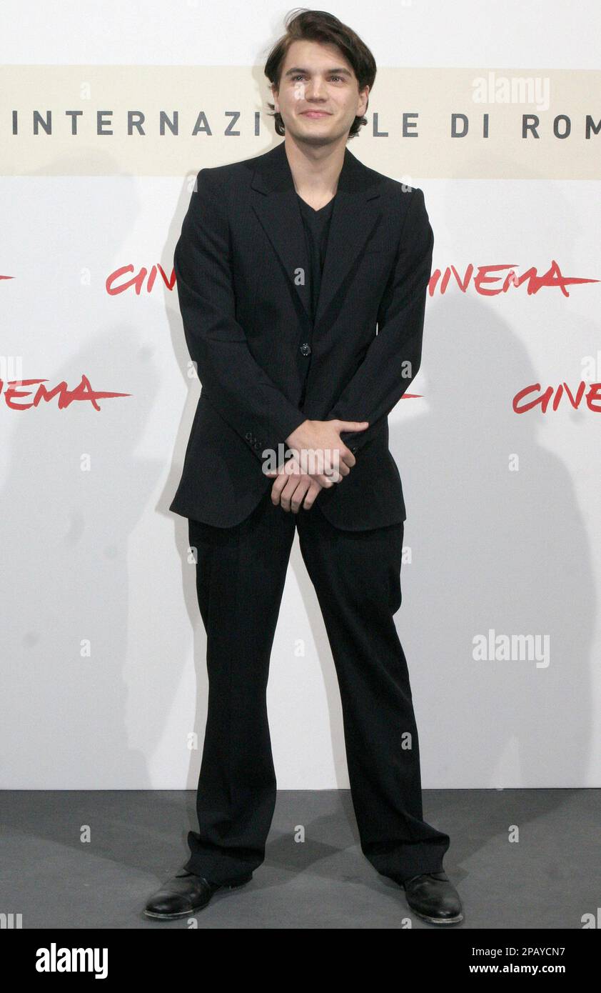 American actor Emile Hirsch poses during a photo call on occasion of ...