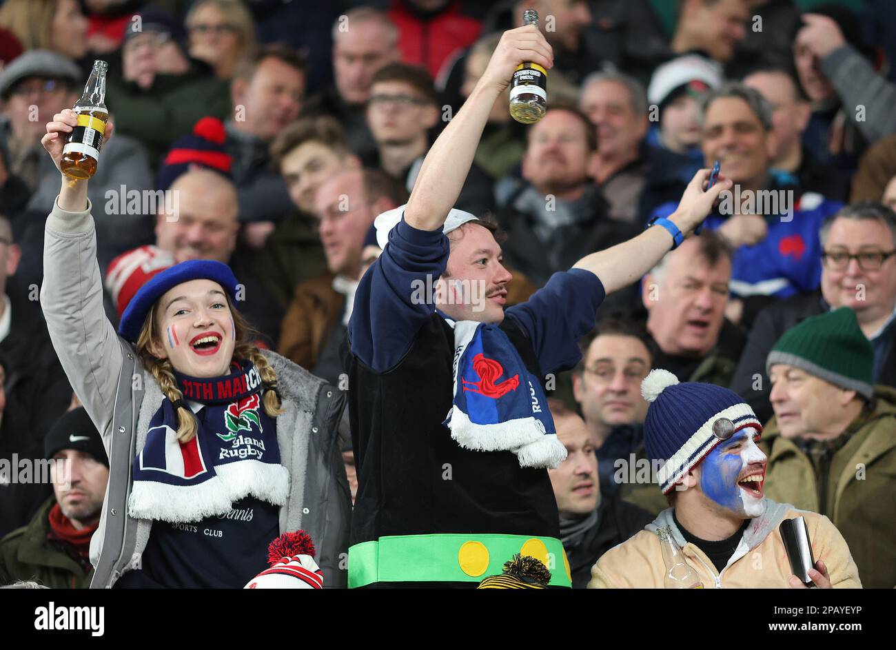 France Fans during the 2023 Six Nations Championship Round Four match ...