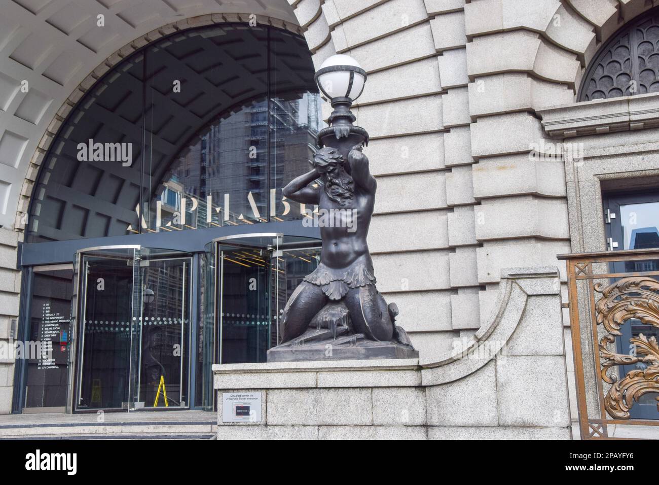 London, England, UK. 12th Mar, 2023. Exterior view of Alphabeta ...
