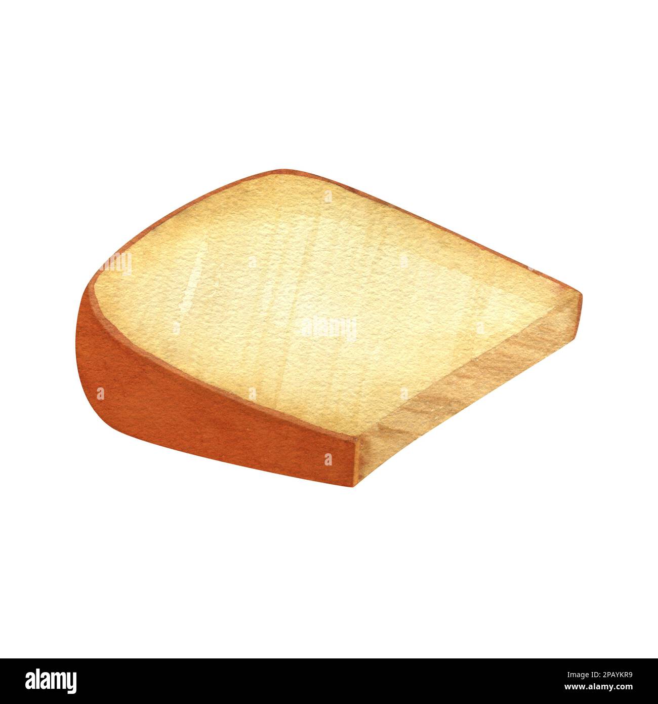 Watercolor gouda cheese, yellow dutch piece block, hard milk dairy ...