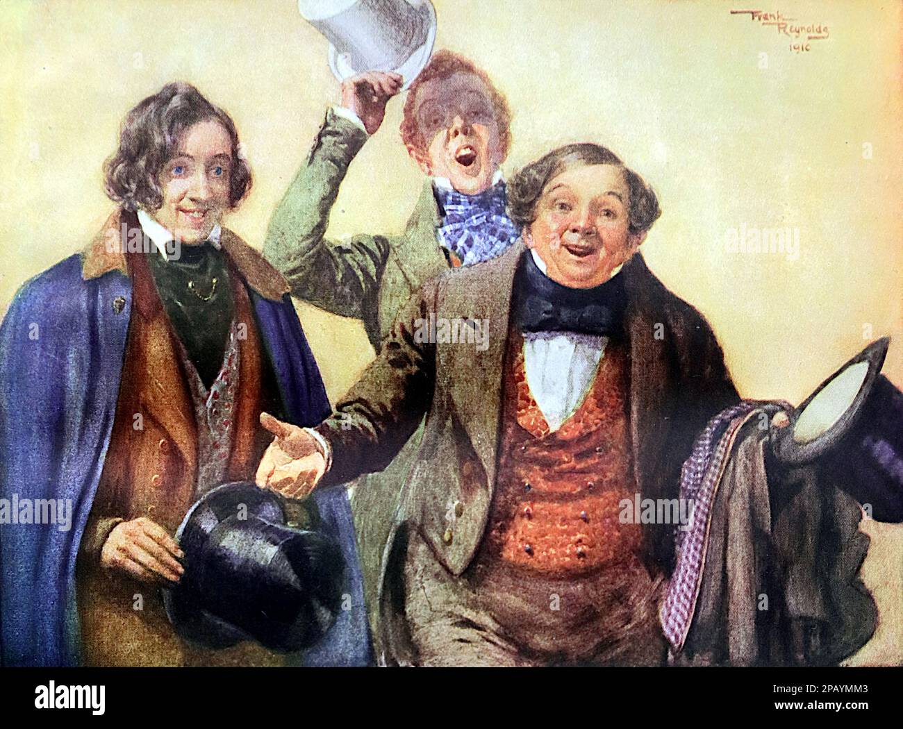 Victorian Men, Illustration by Frank Reynolds, C1912, Pickwick Papers ...
