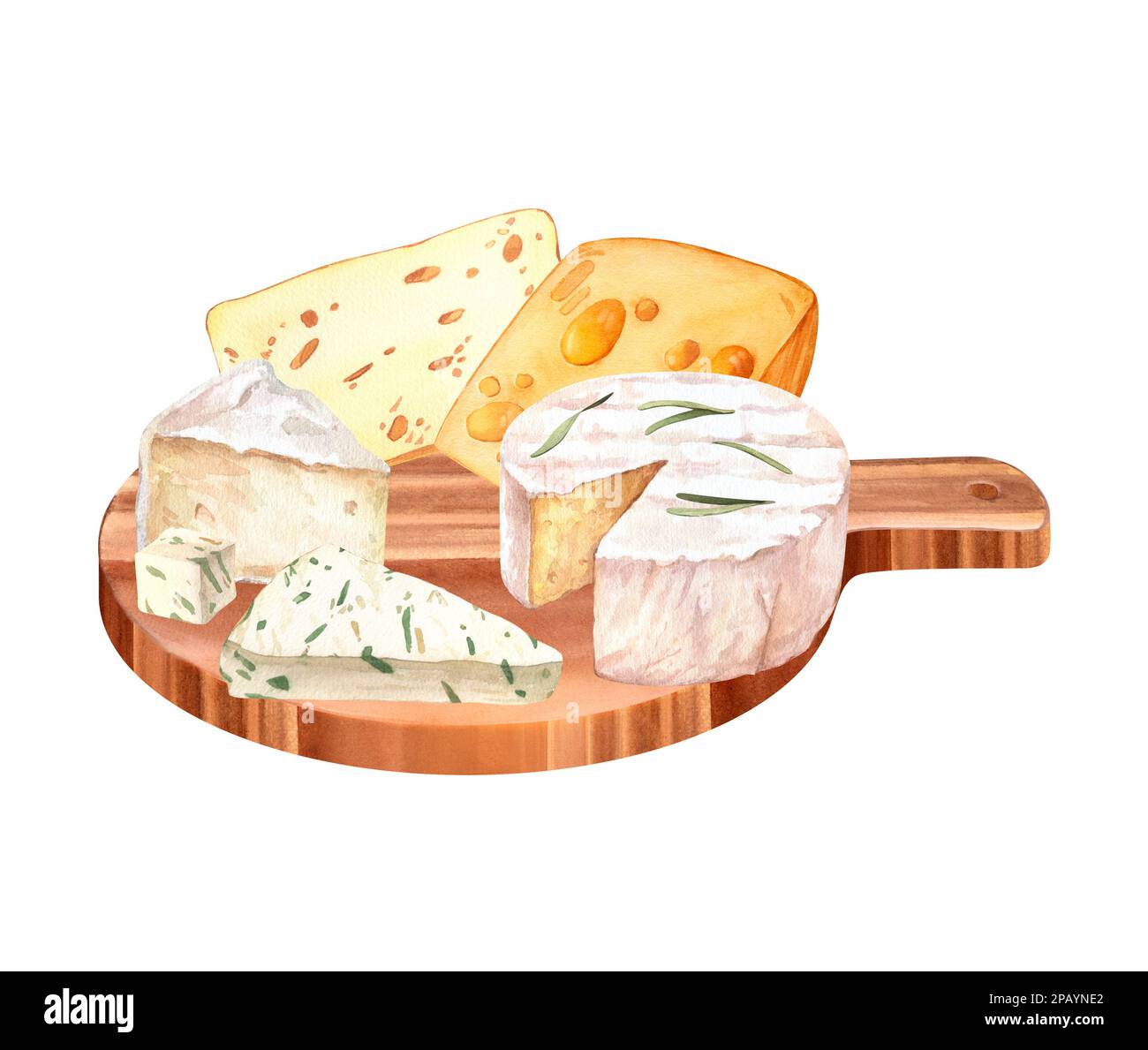 Cheese platter illustration hi-res stock photography and images - Alamy