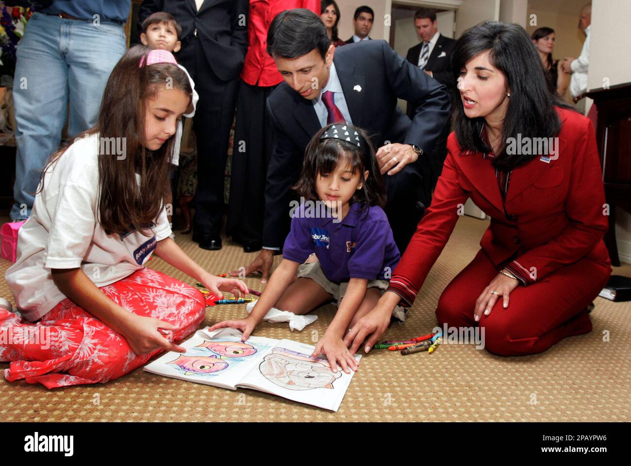 Louisiana Republican gubernatorial candidate Bobby Jindal and his wife ...