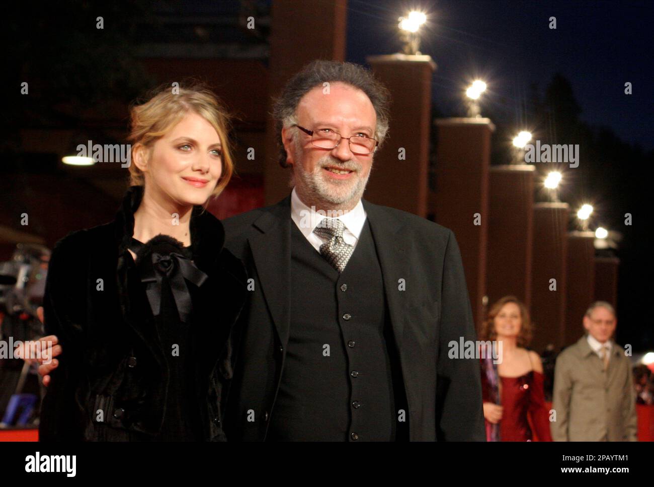 Italian director Alessandro Capone, right, and French actress Melanie ...