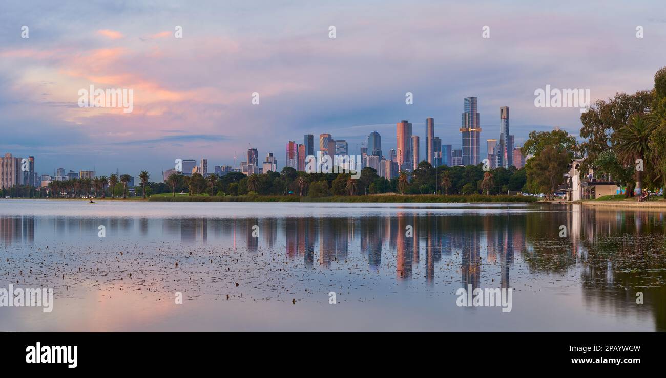 An Evening Reflection Stock Photo - Alamy