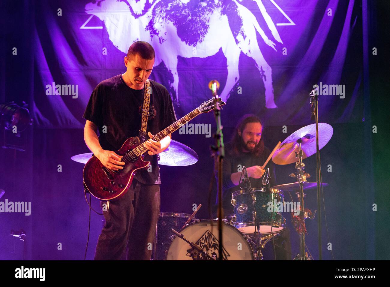 Oslo, Norway. 03rd, March 2023. The Norwegian tundra rock band Slomosa ...