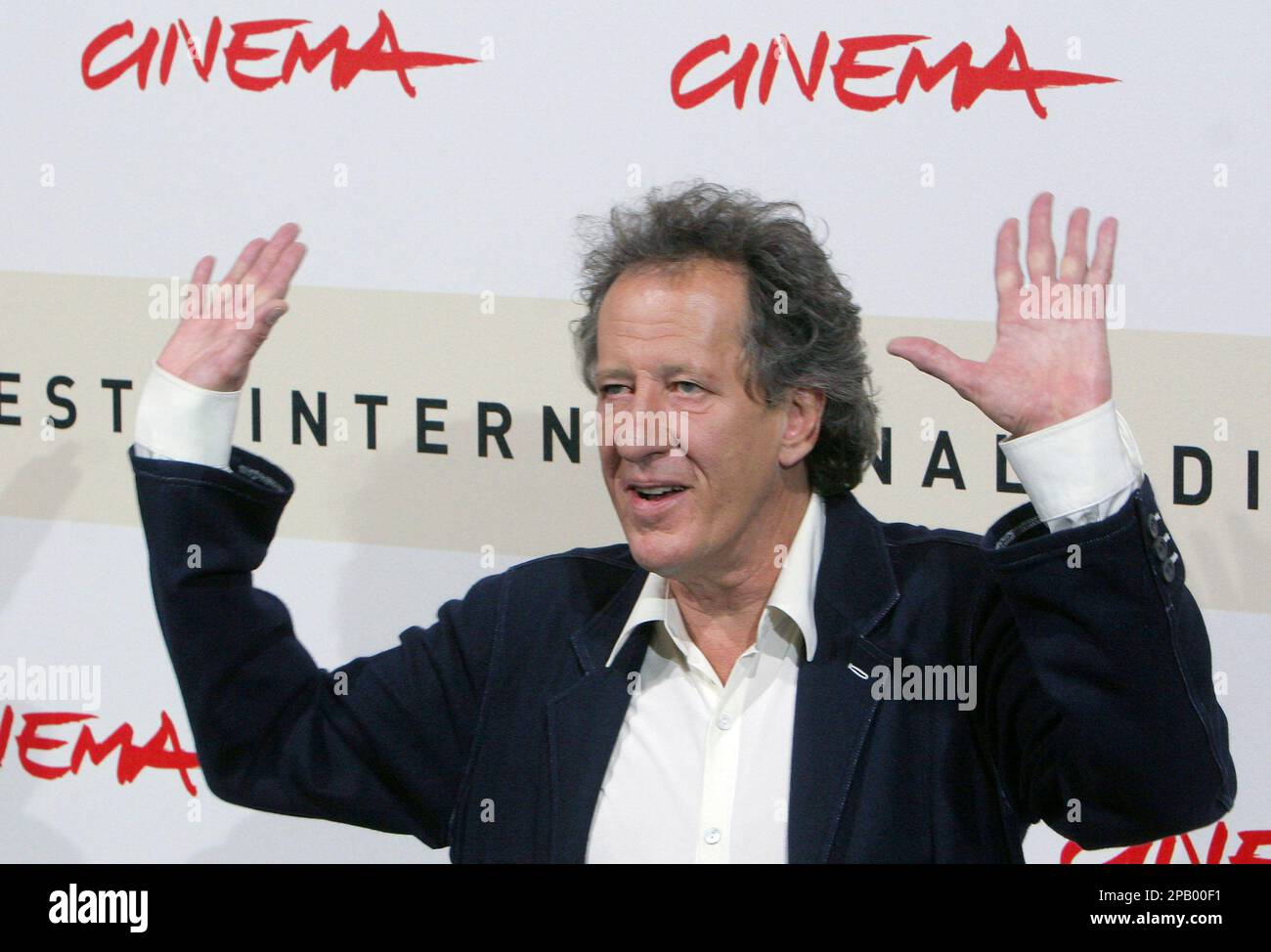 Australian actor Geoffrey Rush poses during a photocall for the ...