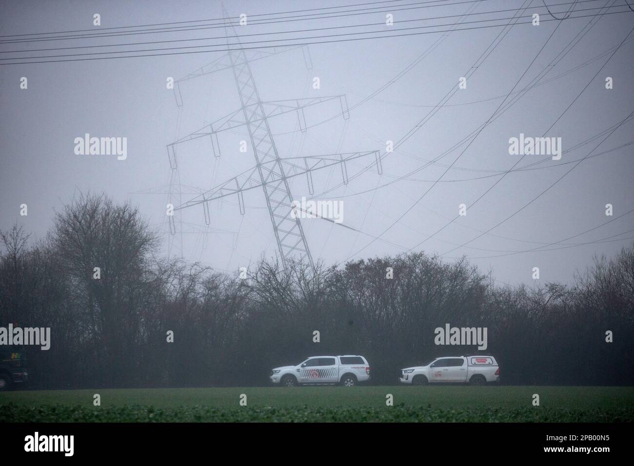 Grevenbroich, Germany. 12th Mar, 2023. An approximately 80-meter-high ...