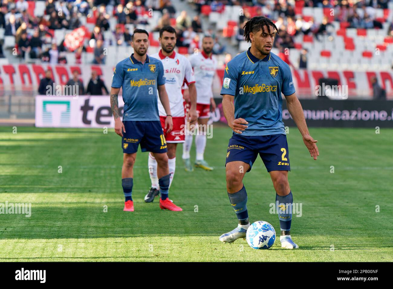 San Nicola stadium, Bari, Italy, March 11, 2023, Anthony Oyono ...