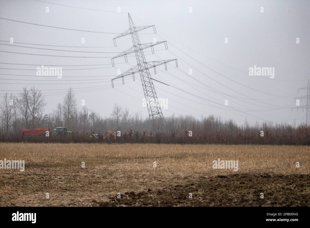 Grevenbroich, Germany. 12th Mar, 2023. An approximately 80-meter-high ...