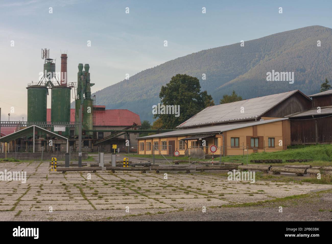 Building of sawmill in Ostravice, village under Lysa Hora In Beskid ...
