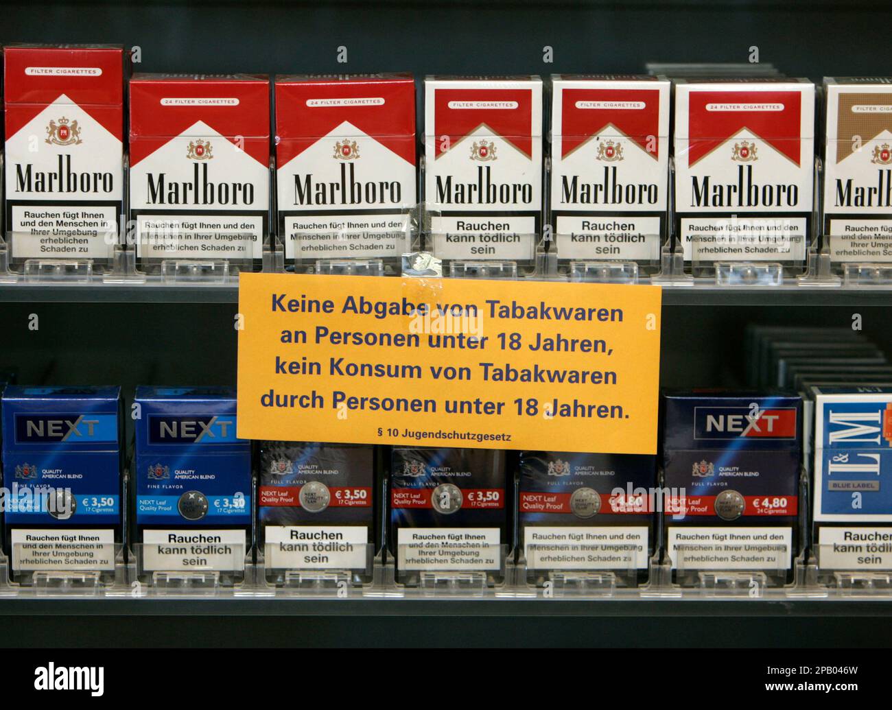 Ein Schild verweist am Donnerstag, 18. Oktober 2007, in einem ...