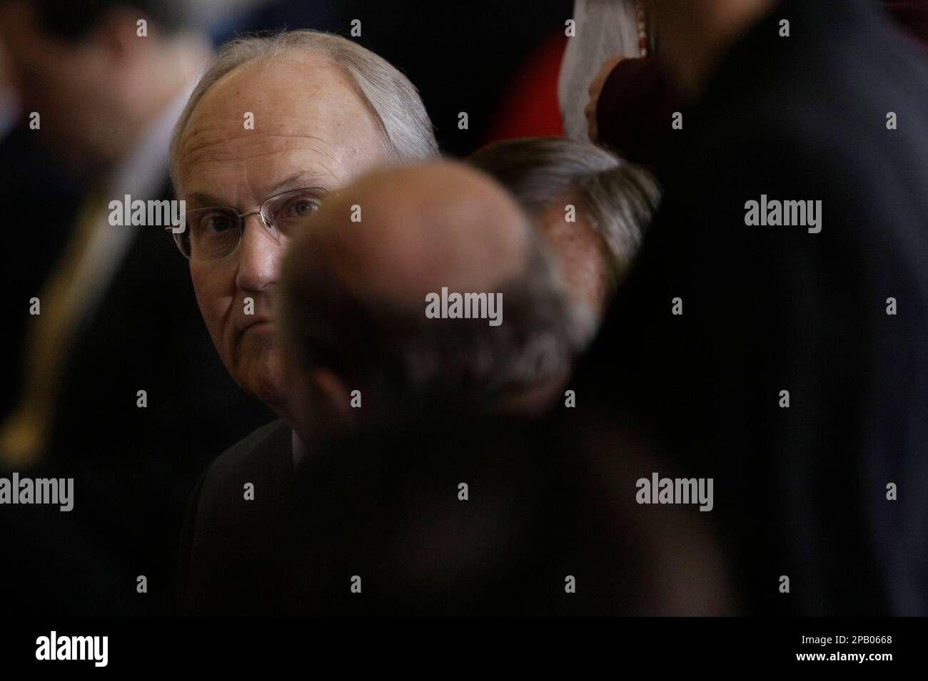 Sen. Larry Craig, R-Idaho attends the Congressional Gold Medal ceremony ...